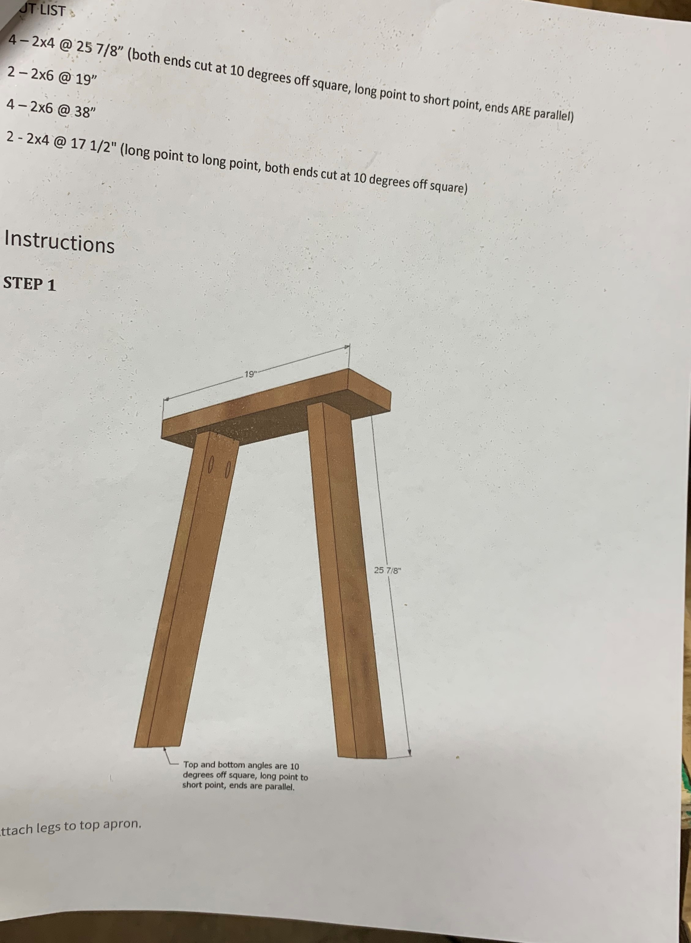 Small Table Desk: How-To