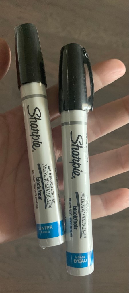 DIY Sharpie Herringbone Pattern