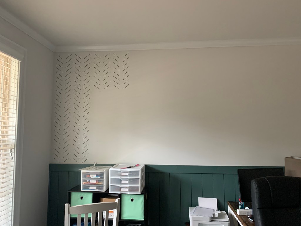 DIY Sharpie Herringbone Pattern