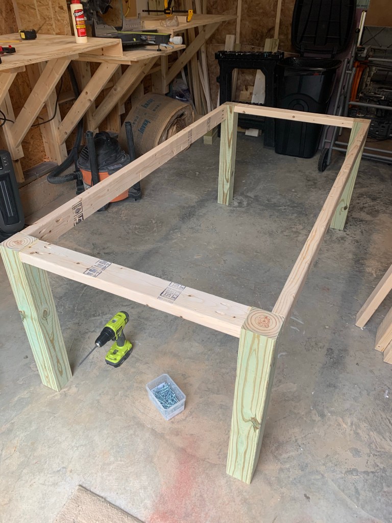 DIY Farmhouse Dining Room Table