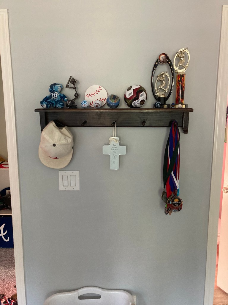 DIY Trophy Shelf
