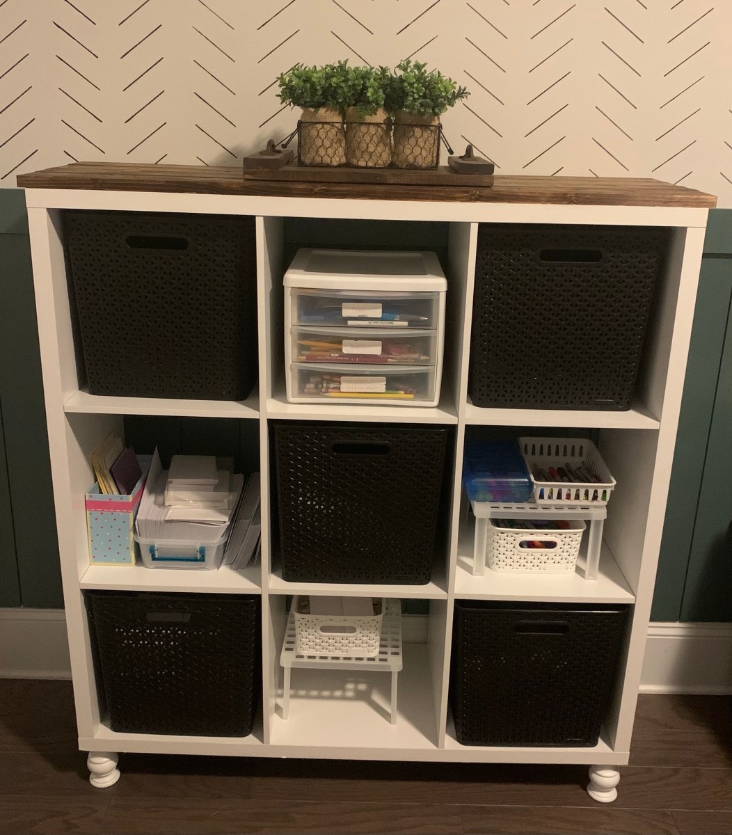Cube Shelf Makeover!