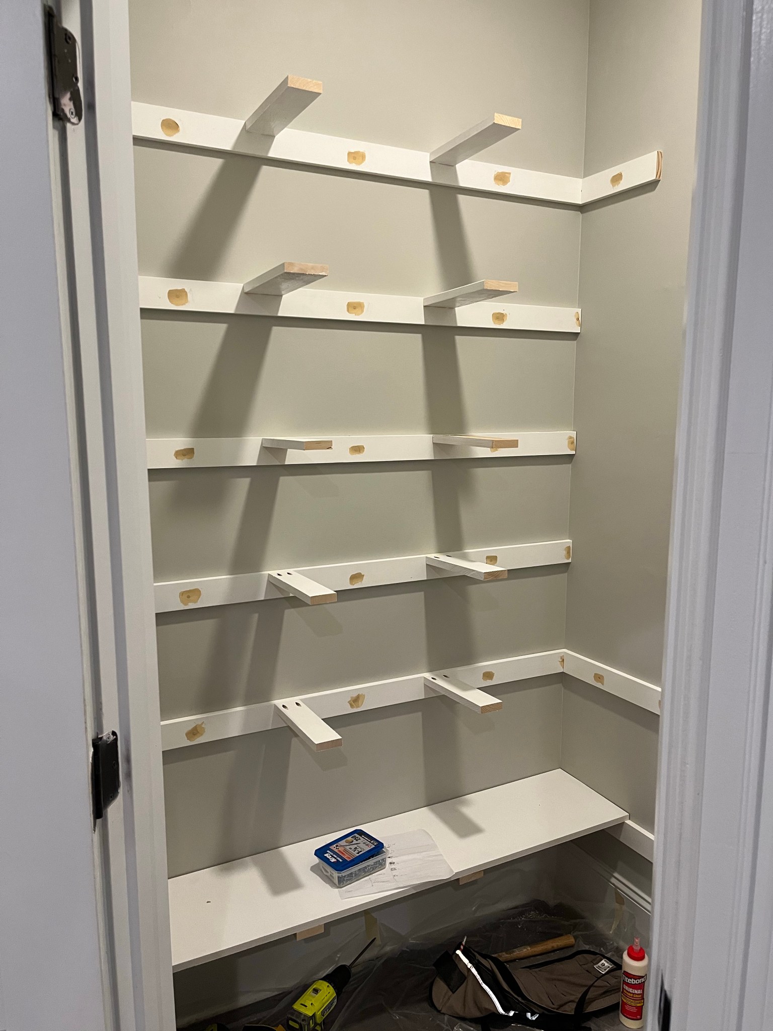 Replacing my Pantry’s Wire Shelves with Wooden Shelves